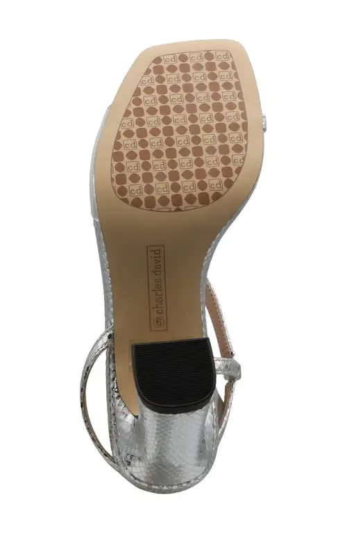 CHARLES DAVID Rochelle Slingback Sandal - Silvern