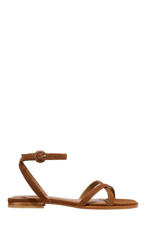 MARGAUX LONNBERG The Flat Sandal - Saddle Suede