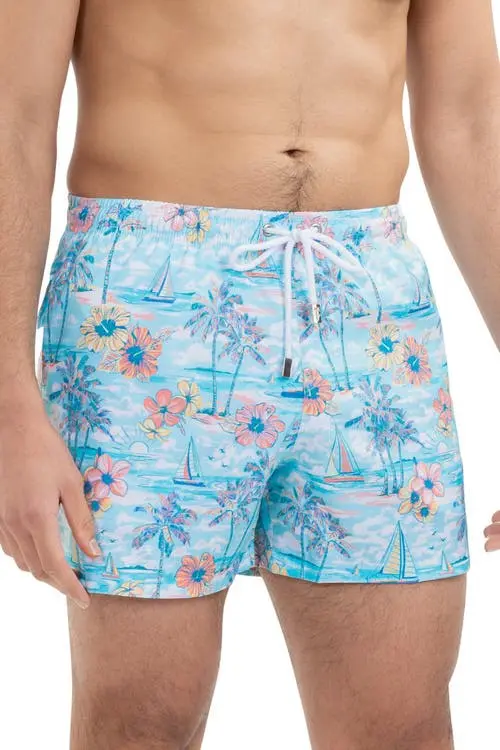 Kenny Flowers The Bvisswim Trunks - Light Blue