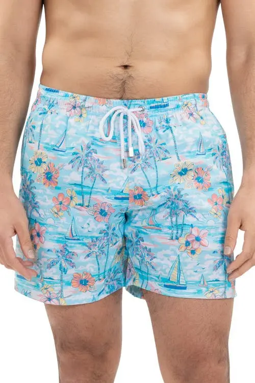 Kenny Flowers The Bvisswim Trunks - Light Blue