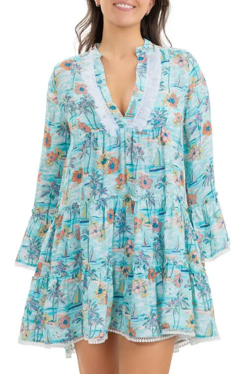 Kenny Flowers Bvis Tunic Dress - Light Blue