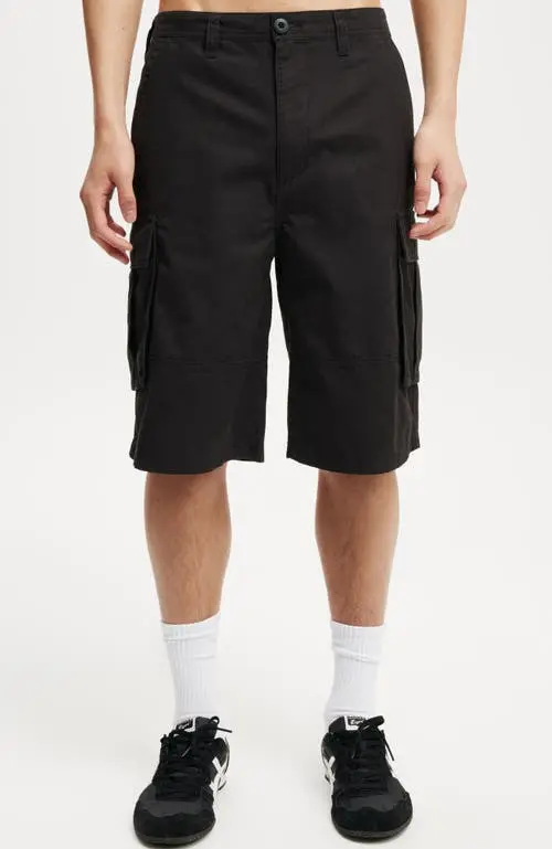 COTTON ON Baggy Cargo Short - Black