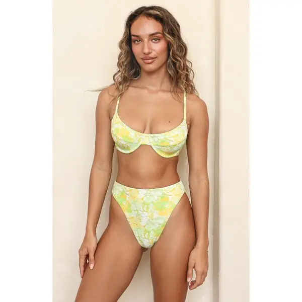 DIPPIN DAISY'S West Coast Underwire Bikini Top - Lime Mojito