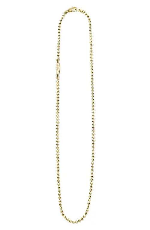 Lagos Signature Caviar Ball Chain Necklace