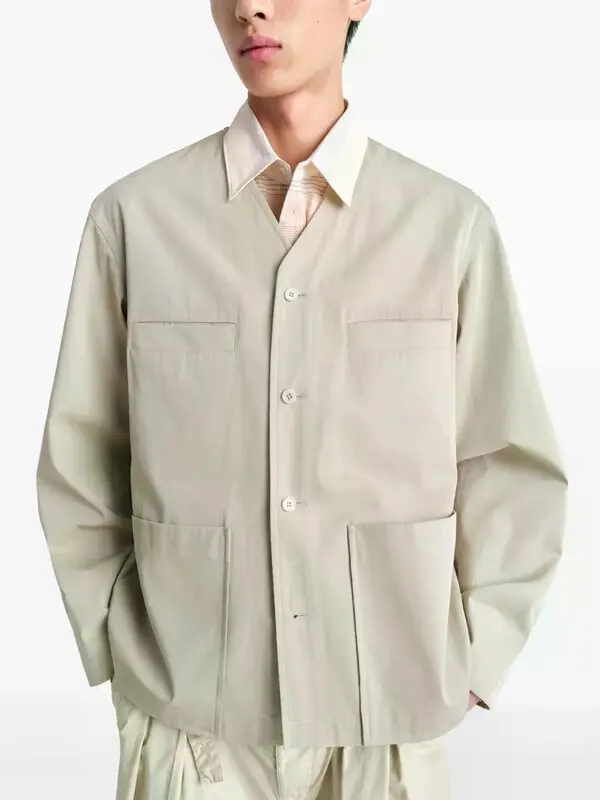 LEMAIRE Collarless Shirt Jacket