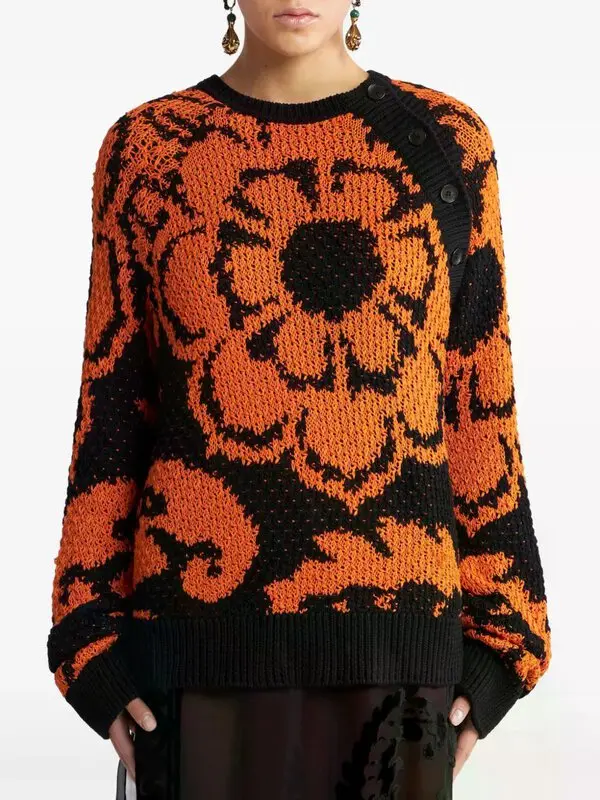 Etro Floral-jacquard Jumper