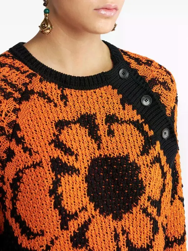 Etro Floral-jacquard Jumper