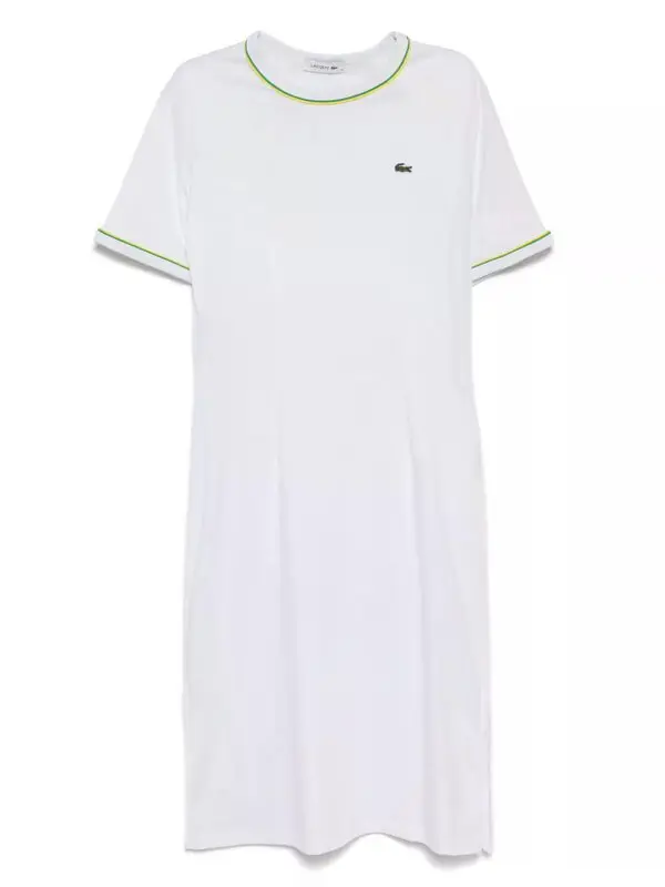 Lacoste Trimmed Jersey Dress