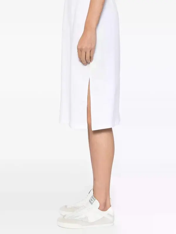 Buy Lacoste Trimmed Jersey Dress - White At 48% Off | Editorialist