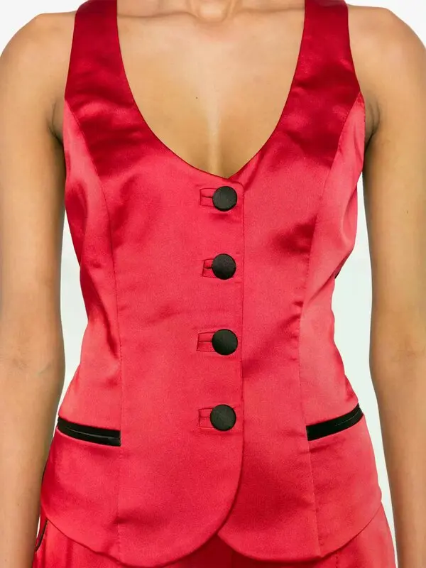MITILIANE COUTURE Satin Waistcoat