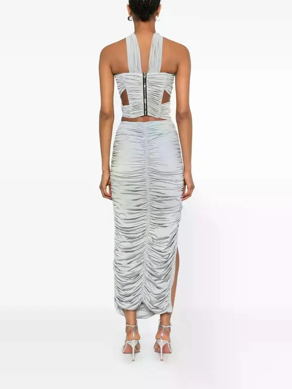MITILIANE COUTURE Cut-out Maxi Dress - Grey