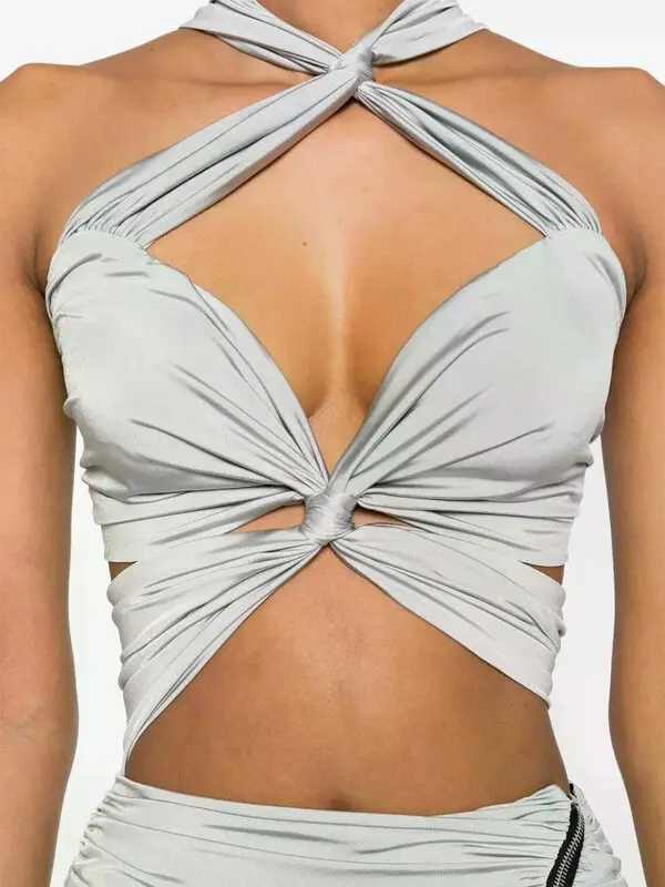 MITILIANE COUTURE Cut-out Maxi Dress - Grey