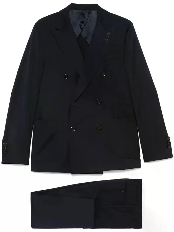 LARDINI Virgin-wool Suit - Blue