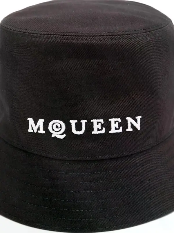 Alexander McQueen Logo-embroidered Bucket Hat