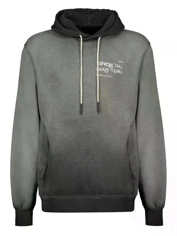 ISO.POETISM Graphic-print Hoodie - Grey