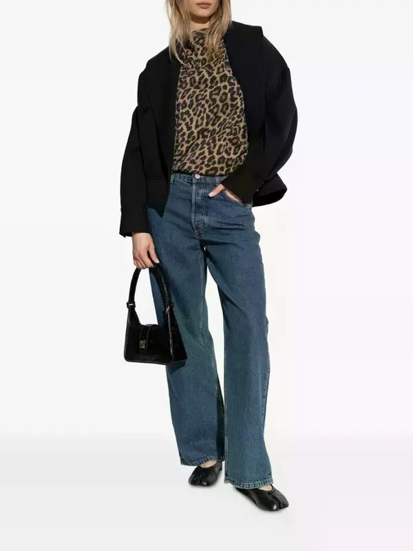 ANINE BING Leopard-print T-shirt - Neutrals