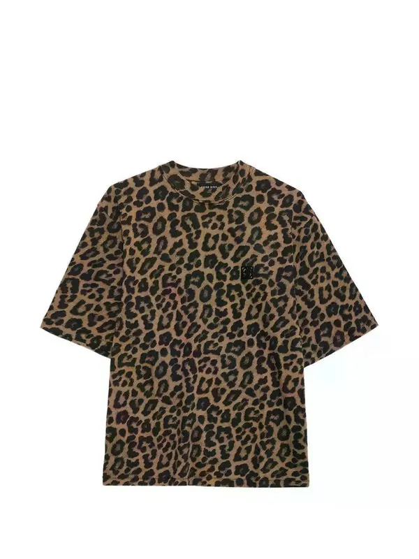 ANINE BING Leopard-print T-shirt - Neutrals