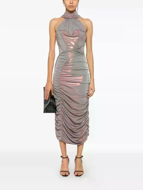 MITILIANE COUTURE Draped Midi Dress