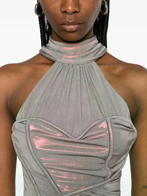 MITILIANE COUTURE Holographic Maxi Dress