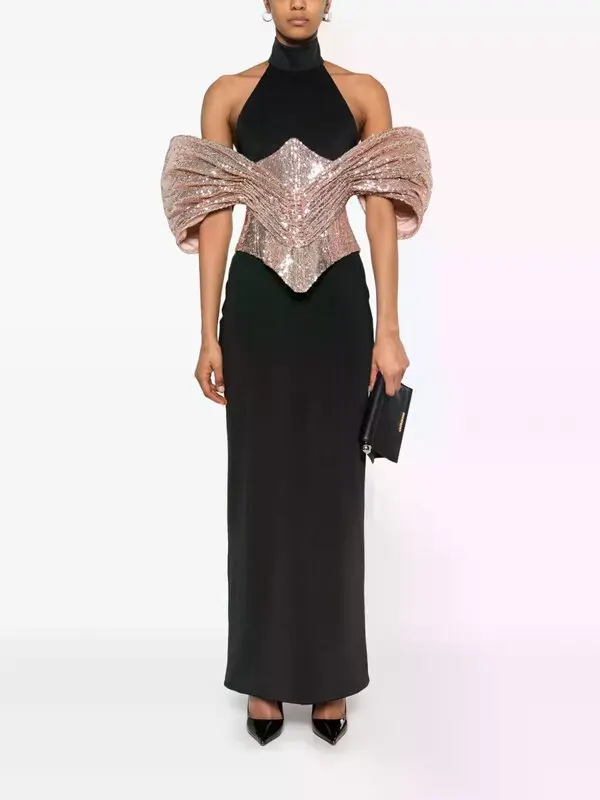 MITILIANE COUTURE Detachable Corset Maxi Dress