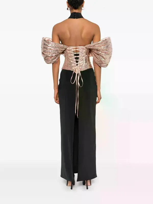 MITILIANE COUTURE Detachable Corset Maxi Dress
