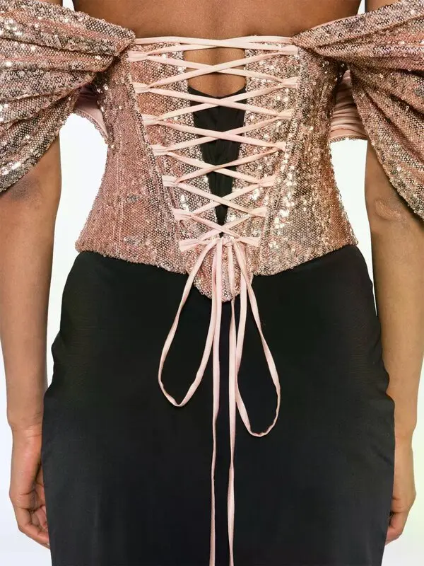 MITILIANE COUTURE Detachable Corset Maxi Dress