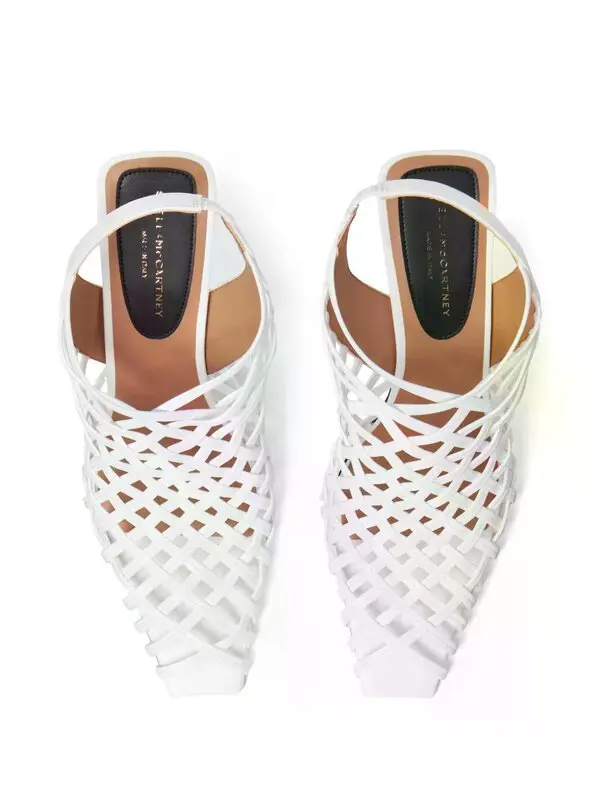 Stella McCartney 95mm Square-toe Sandals - White