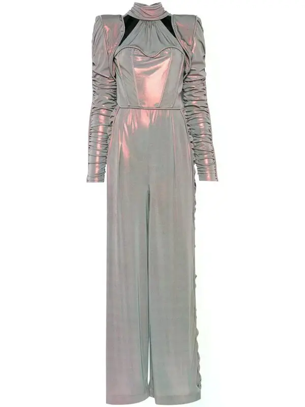 MITILIANE COUTURE Holographic Jumpsuit - Red