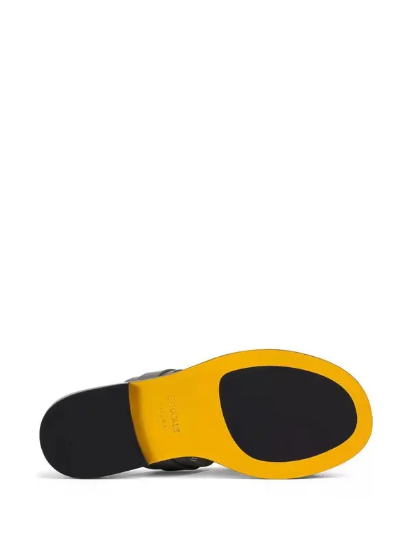 DOUCAL'S Leather Sandals - Grey