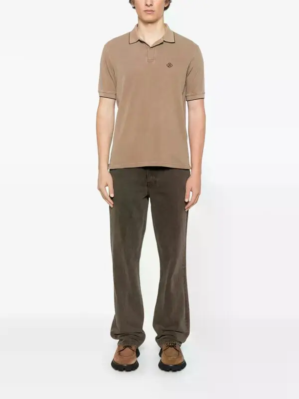 Herno Logo-embroidered Polo Shirt - Brown