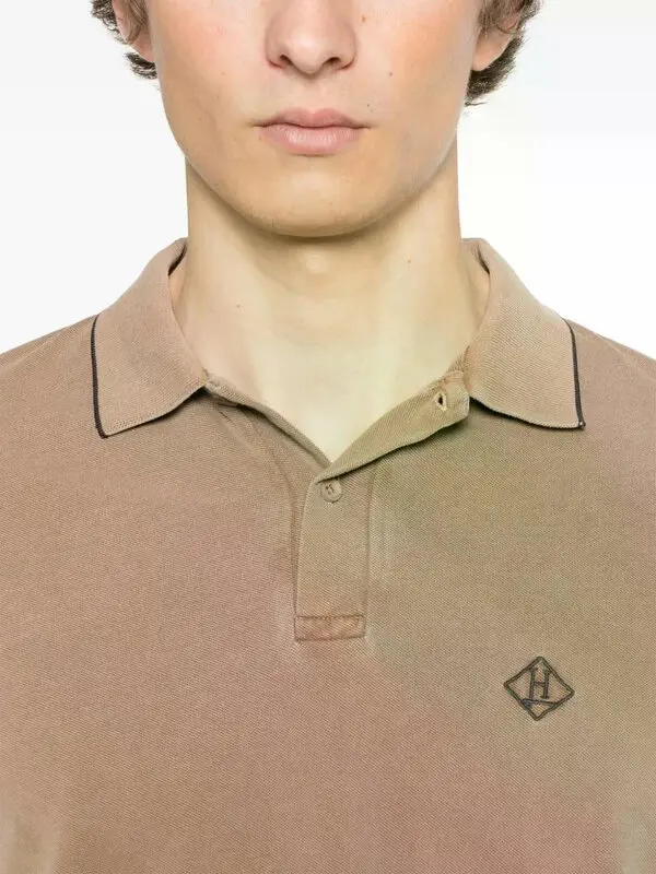 Herno Logo-embroidered Polo Shirt - Brown