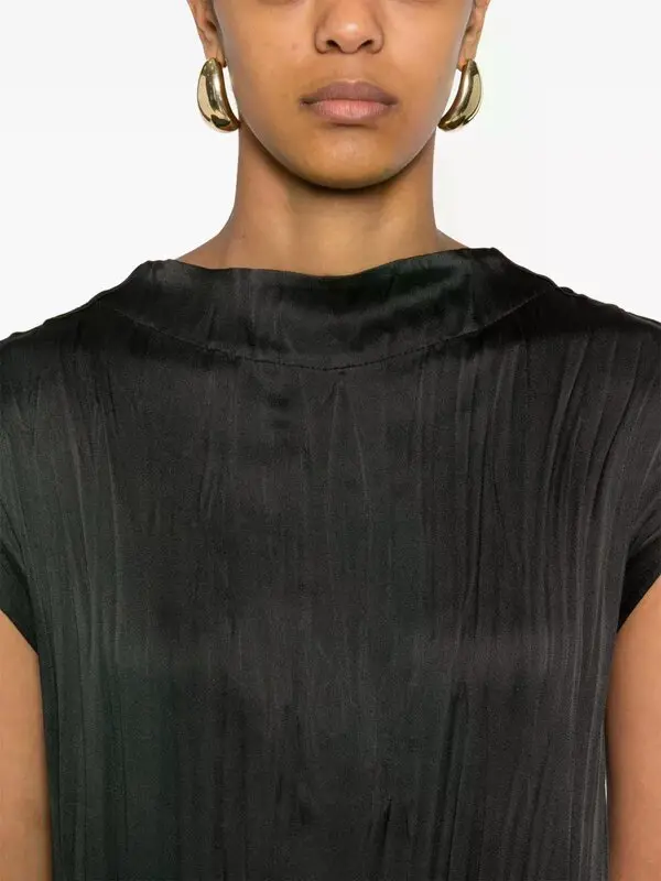 Antonelli Firenze Satin Midi Dress - Black