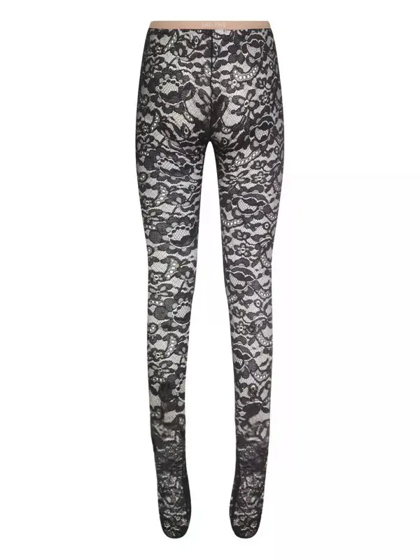 Valentino Black lace leggings 【公式通販】
