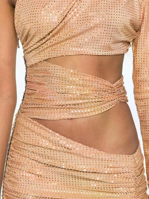 MITILIANE COUTURE Crystal-embellished Maxi Dress
