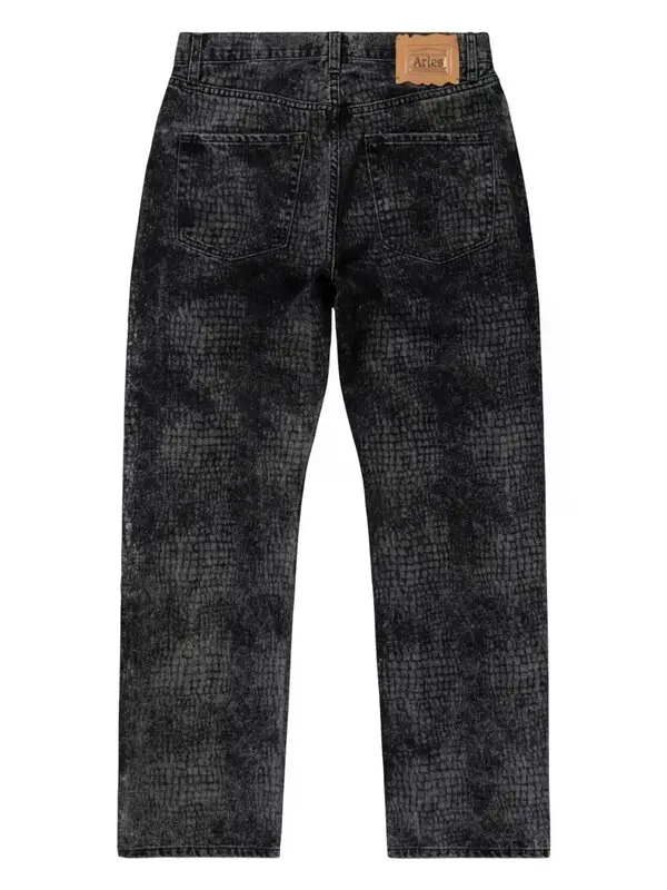 Aries Patterned Full Length Jeans
