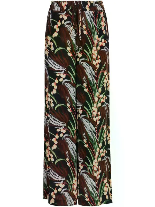 P.a.r.o.s.h Floral-print Trousers