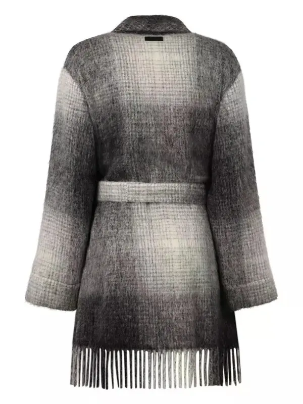 Agnona Checked Cardigan