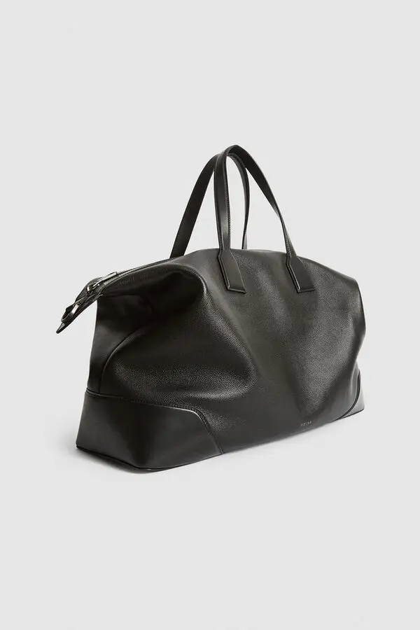 REISS Elliott Leather Holdall