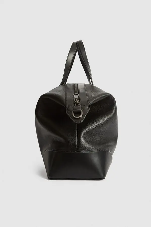 REISS Elliott Leather Holdall