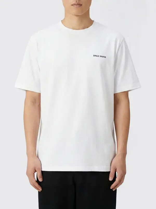 DAILY PAPER Cotton T-shirt With Logo - White