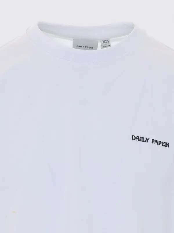 DAILY PAPER Short-sleeve Cotton T-shirt With Contrast Logo