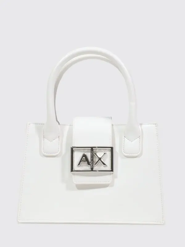 Armani Exchange Mini Bag With Logo Detail - White