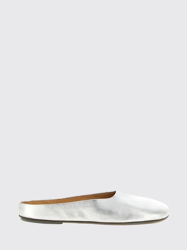 Marsèll Metallic Slip-on Flats - Silver
