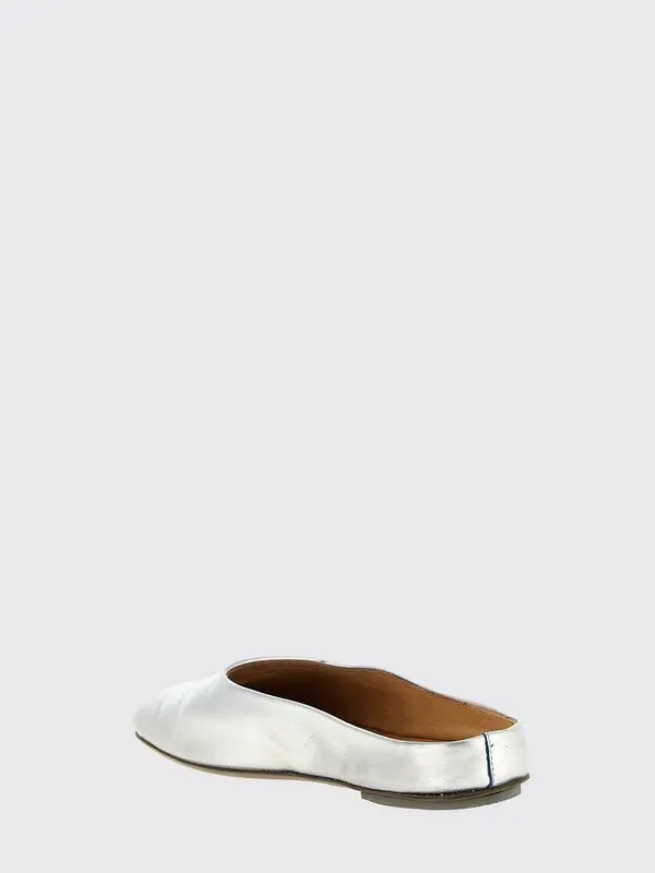 Marsèll Metallic Slip-on Flats - Silver