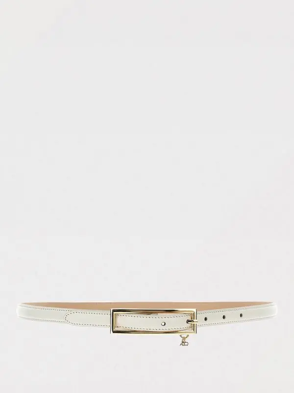 Alessandra Rich Belt - White