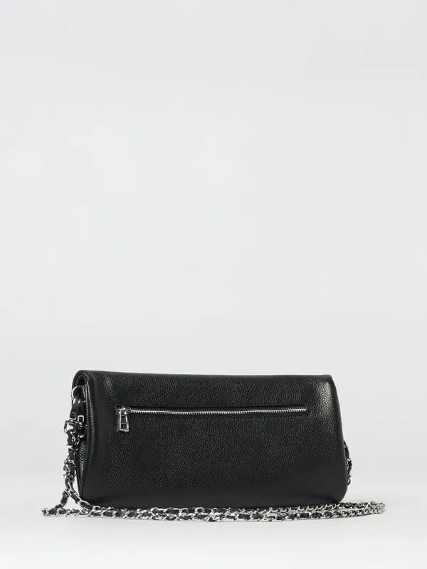 Zadig&Voltaire Leather Clutch With Chain Strap - Black