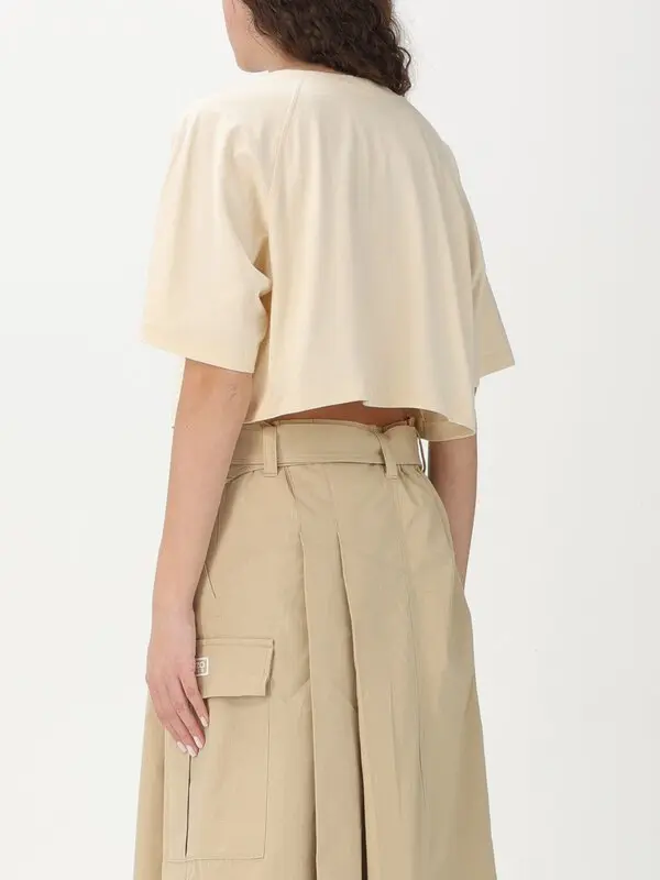 Kenzo Cropped T-shirt With Graphic Detail