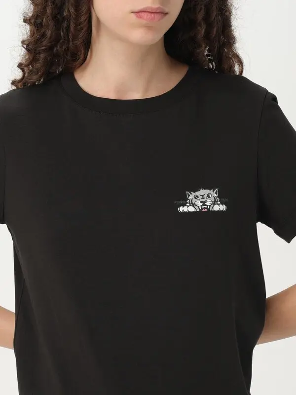 Kenzo Tiger Motif T-shirt - Black