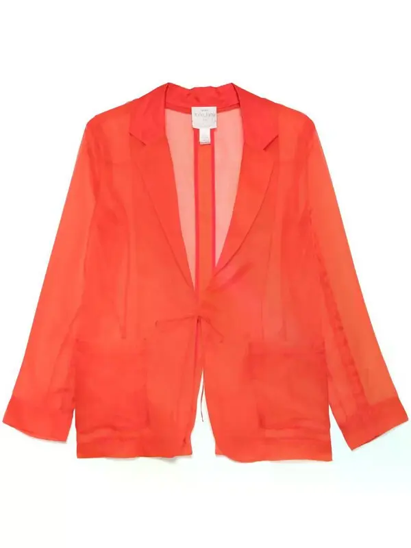 FORTE_FORTE Silk Blazer - Orange