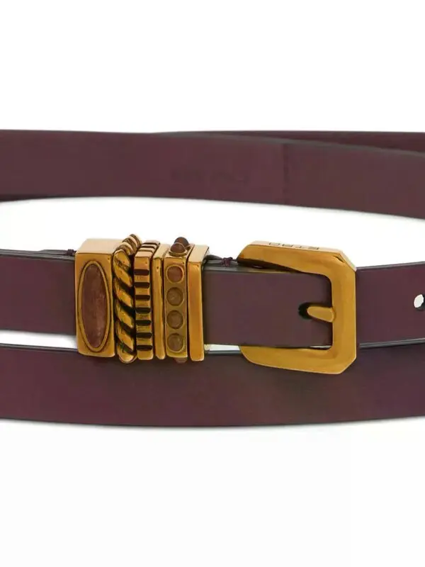 Etro Leather Belt - Red